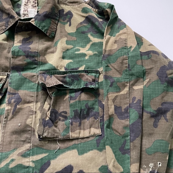 Jackets & Coats | Vintage 197s Us Marine Corps Camouflage Combat Jacket ...